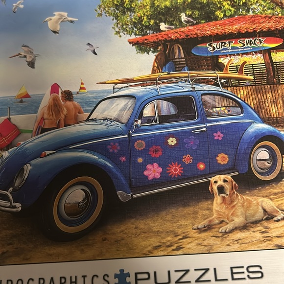 Eurographics | Games | Volkswagen Beetle Surf Shack 9 X 26 100 Piece ...
